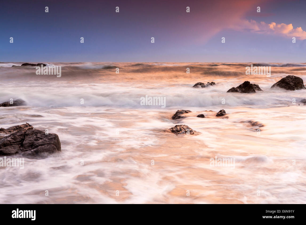 Rocky Coast at Ayrmer Cove in South Devon, South Hams, England, United ...