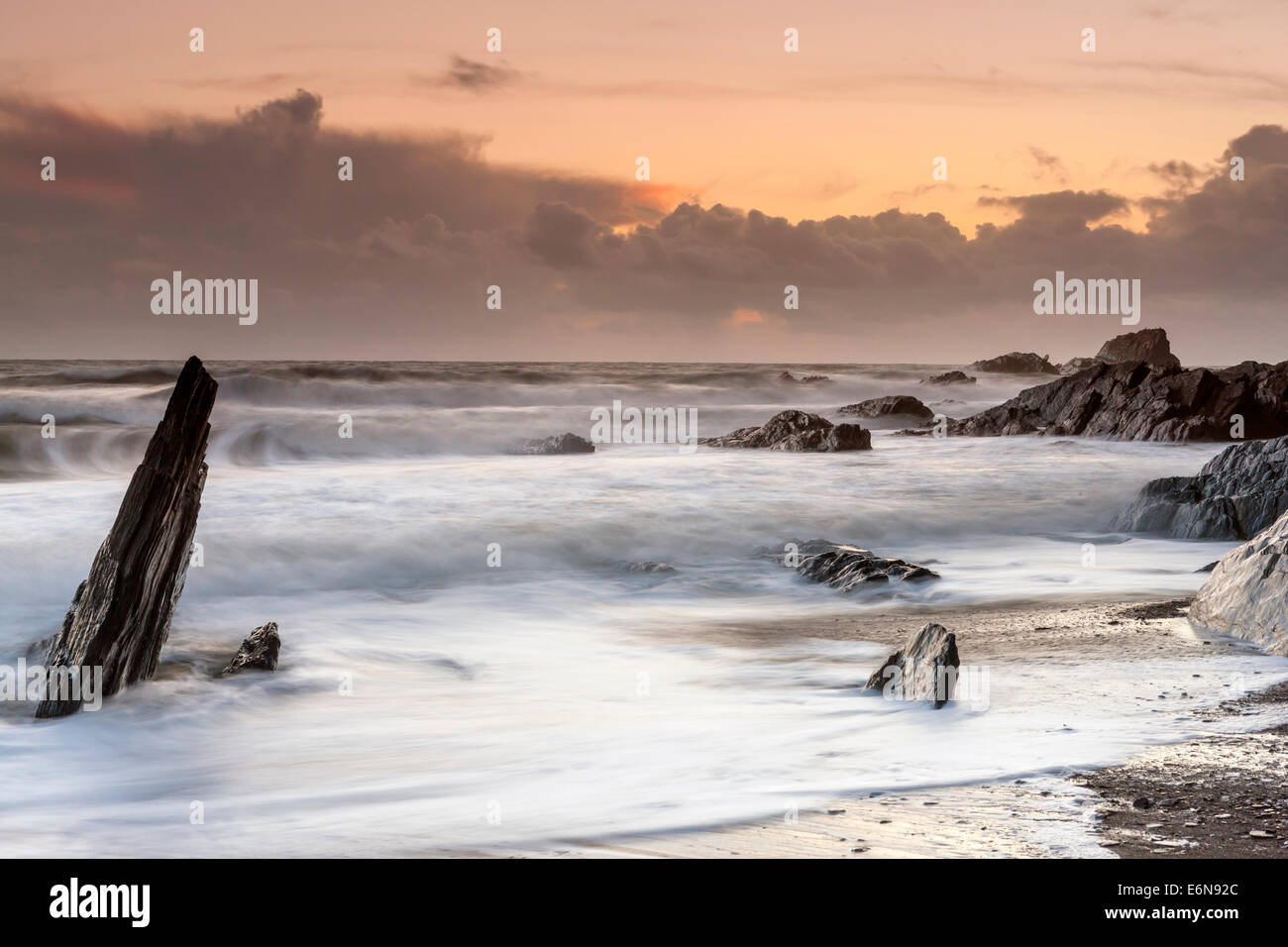 Rocky Coast at Ayrmer Cove in South Devon, South Hams, England, United ...