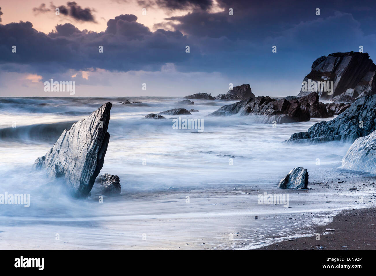 Rocky Coast at Ayrmer Cove in South Devon, South Hams, England, United ...