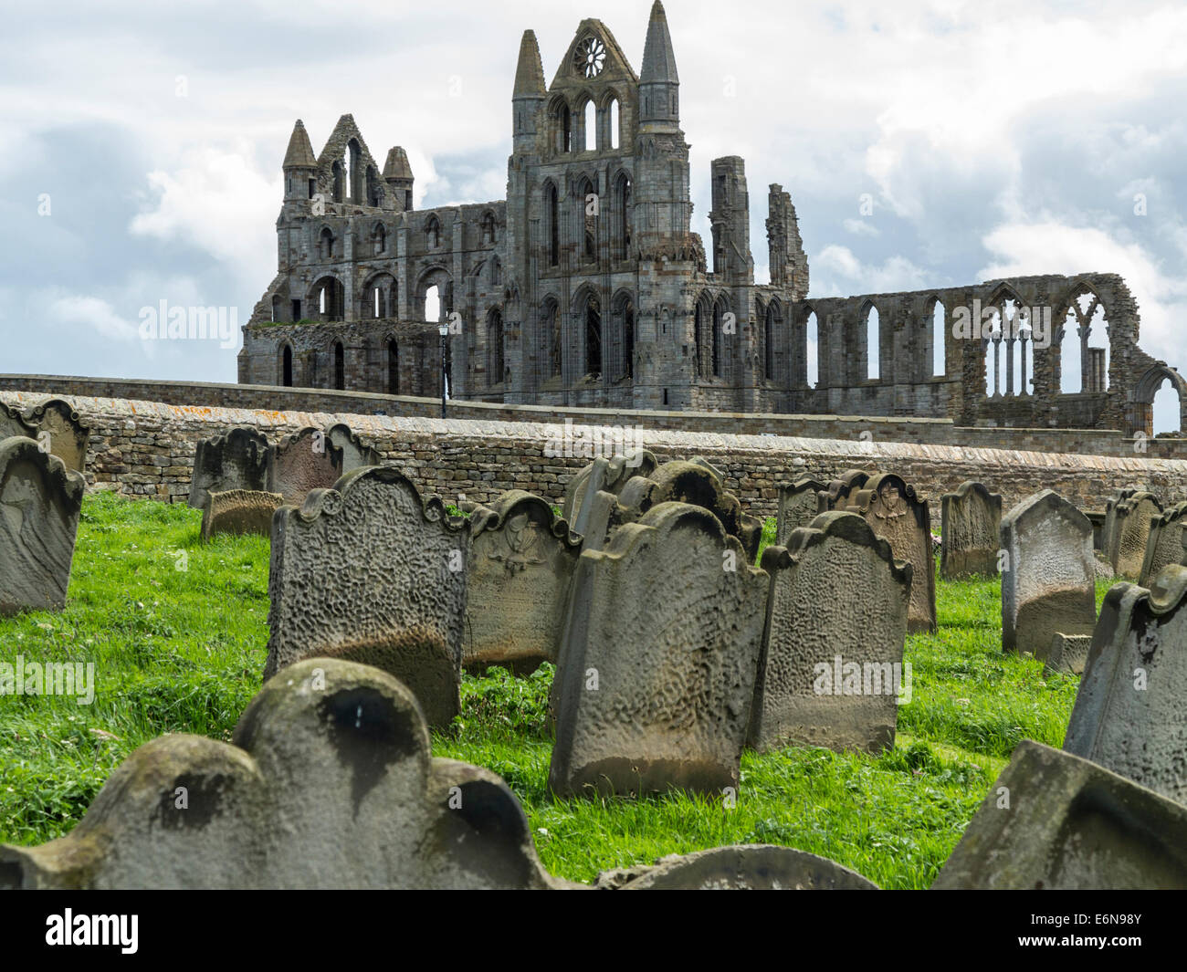 The ruins of Whitby Abbey, Whitby, North Yorkshire, England, UK Stock ...