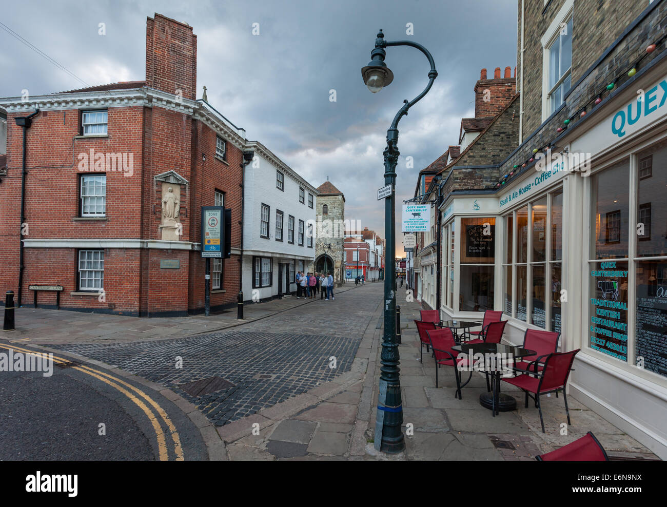 Evening on Burgate, Canterbury, Kent, England Stock Photo - Alamy