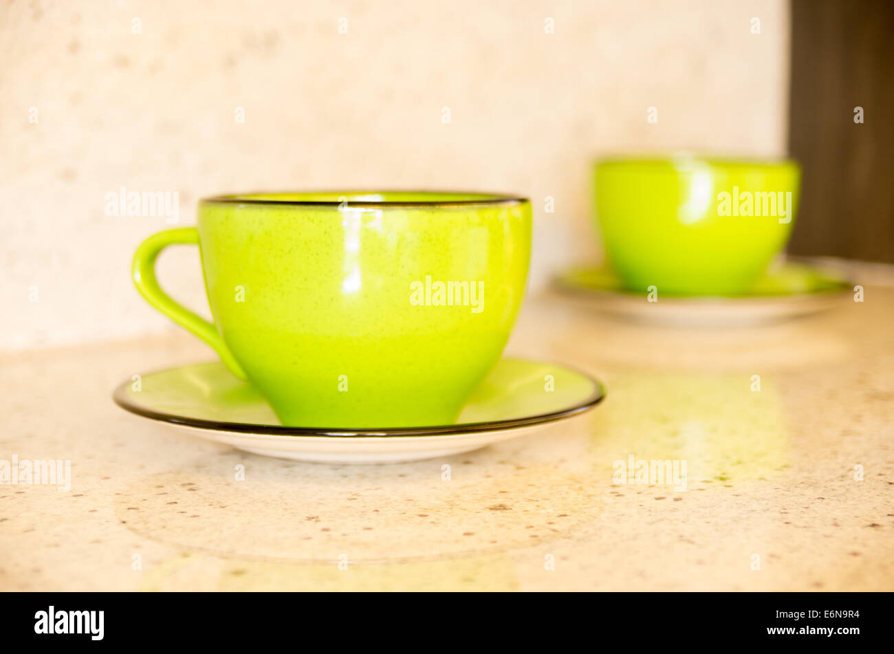 ceramic cup plate Stock Photo - Alamy