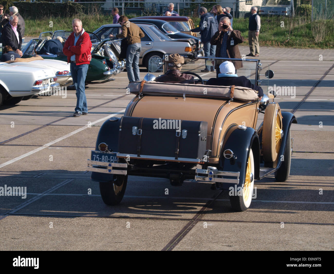 A 1931 Ford A, featuring the Dutch licence registration 75-80-EH ...
