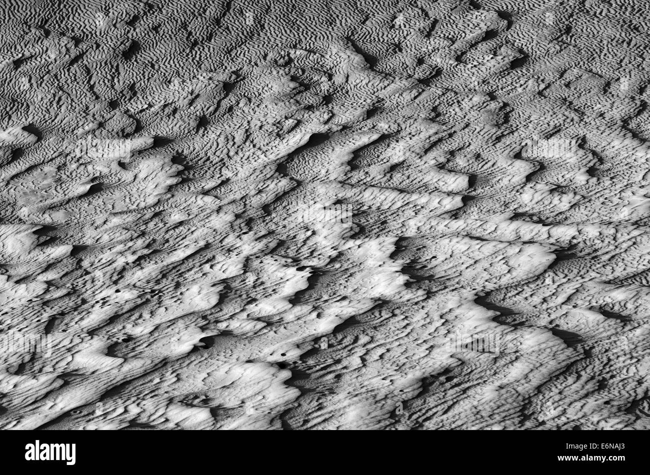 Dune patterns, White Sands National Monument, New Mexico USA Stock ...