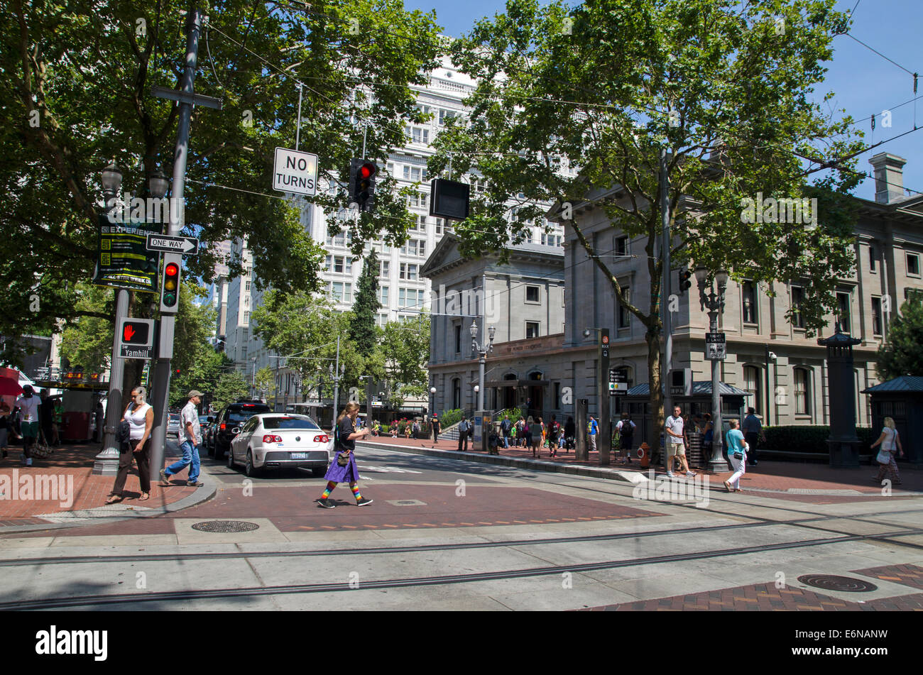 Yamhill Street, Portland, Oregon Stock Photo - Alamy