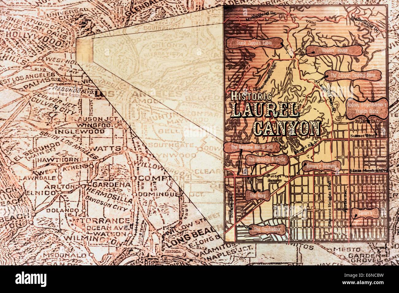 Map of laurel High Resolution Stock Photography and Images - Alamy