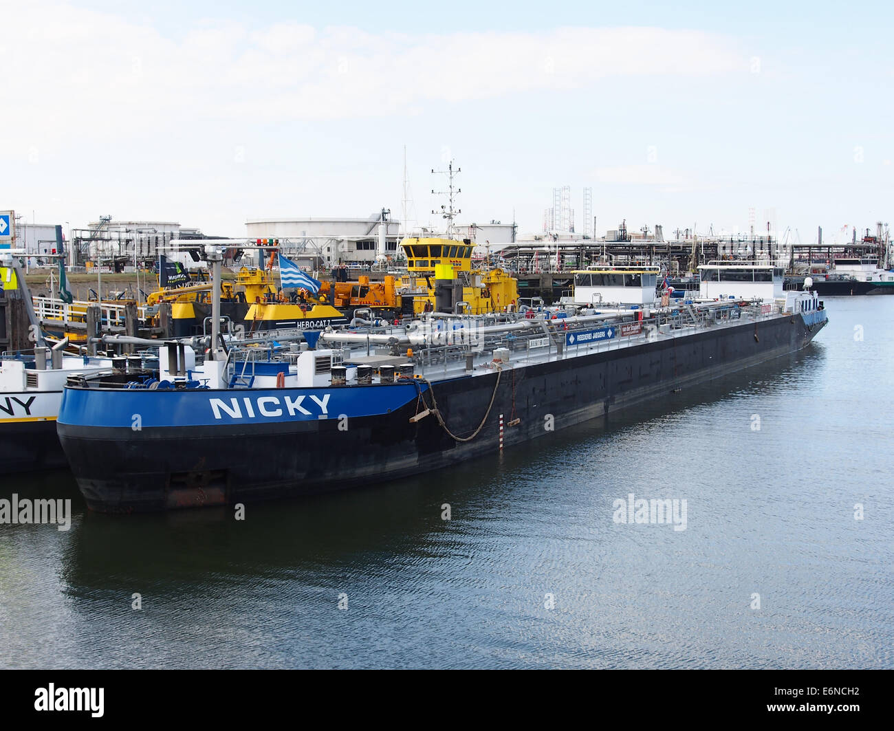 The Nicky (ENI 02333131), a container ship, navigating the Port of ...
