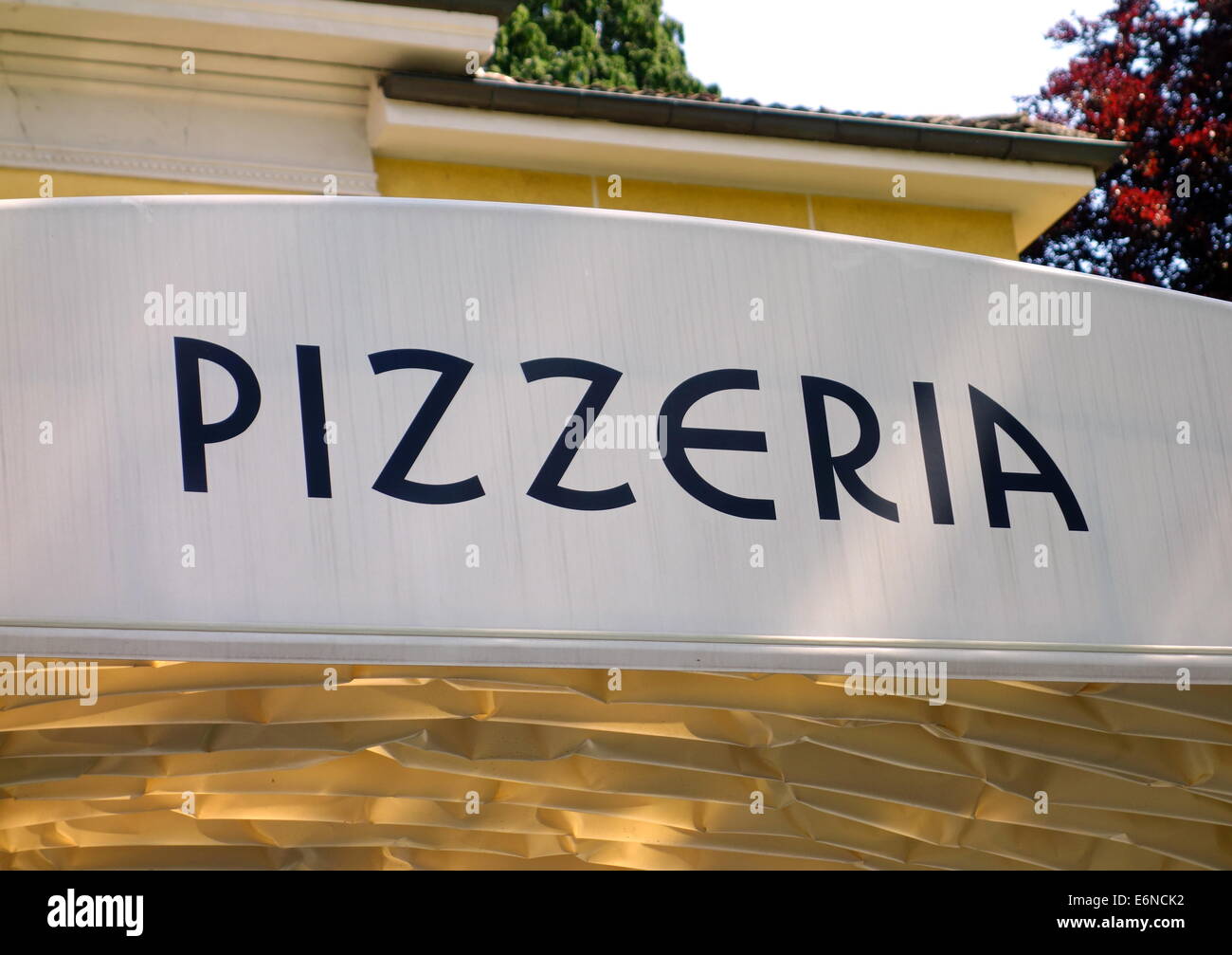 Pizzeria sign outside a restaurant in Italy Stock Photo - Alamy