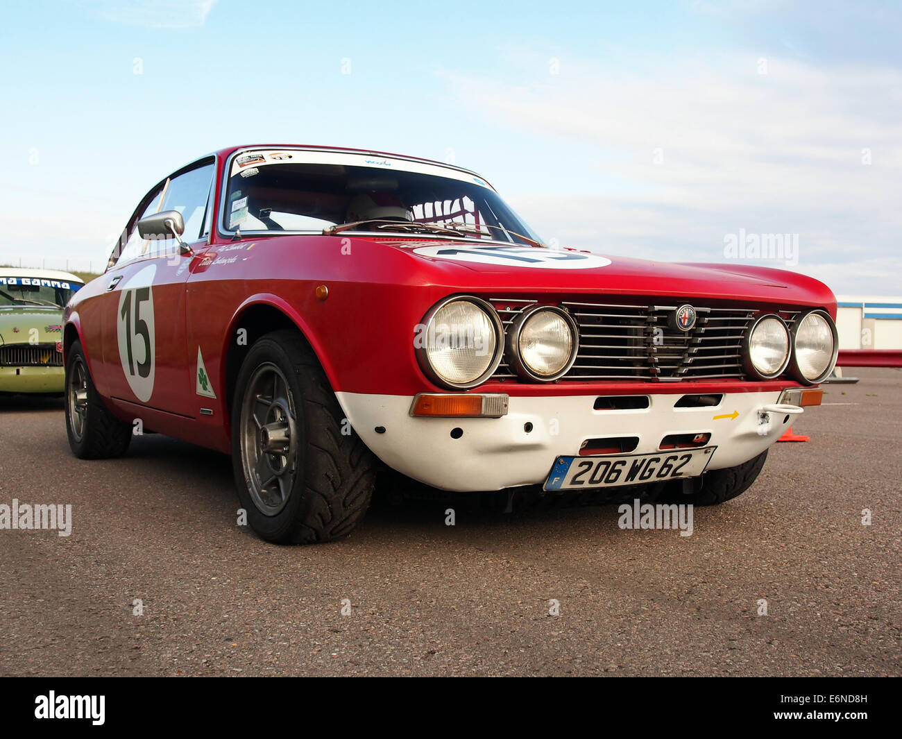 Alfa Romeo No 15, a classic race car, photographed at the Zandvoort ...