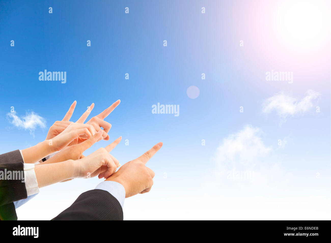 Helping hand sky background hi-res stock photography and images - Alamy