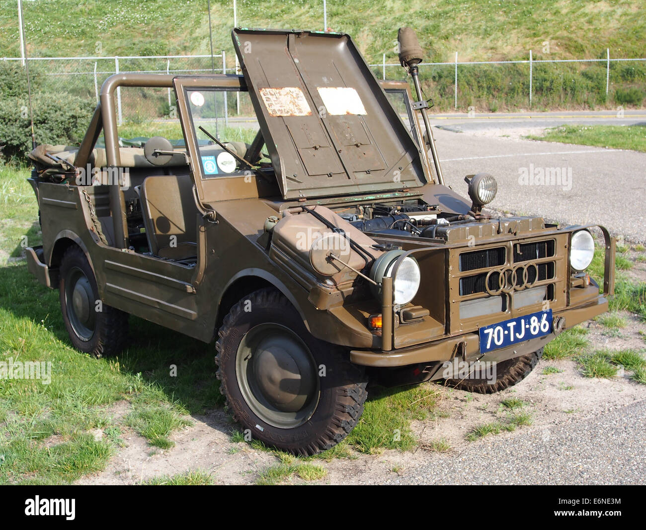 A 1977 Military Auto Union Munga, a German military vehicle, is ...