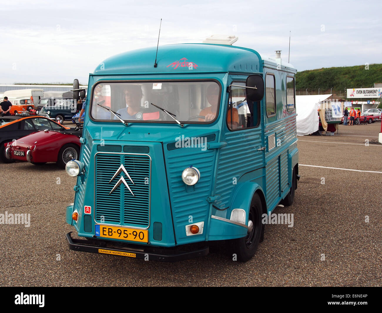 The 1973 Citroën H78 HY78, a classic French van, shows its boxy design ...