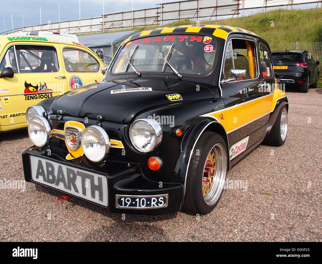 A FIAT 500 ABARTH, a compact and performance-oriented version of the ...