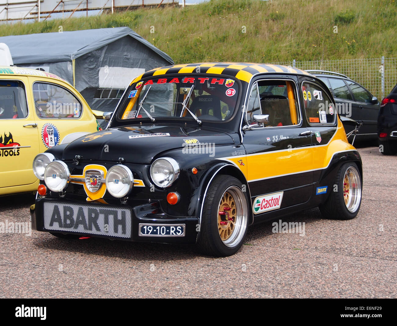 A photo of the FIAT 500 Abarth, a compact sports car known for its ...