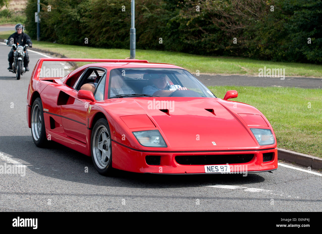Red ferrari classic car hi-res stock photography and images - Alamy