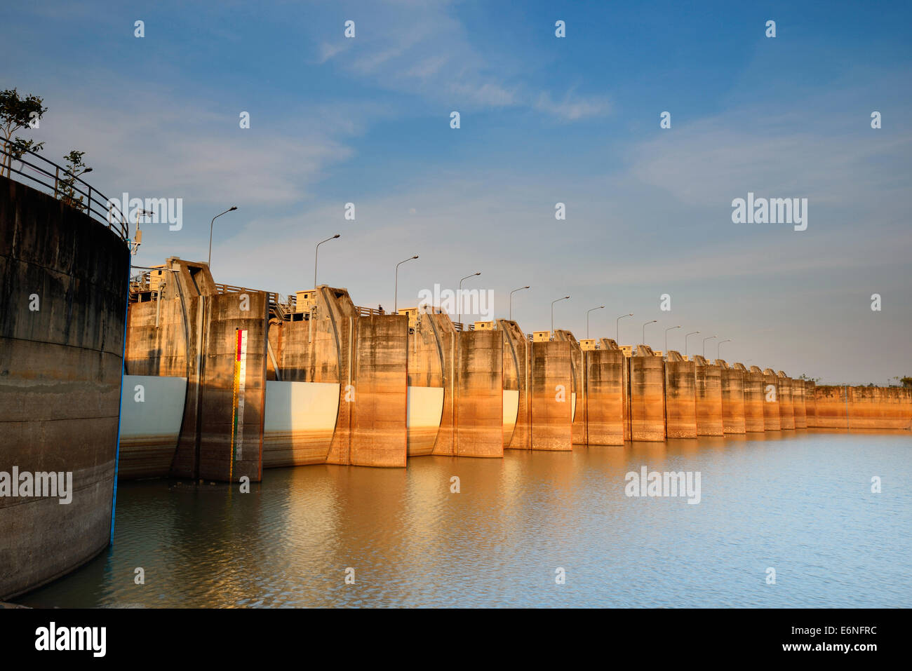 Water flowing from the dam, Water Gates for Irrigation Stock Photo - Alamy