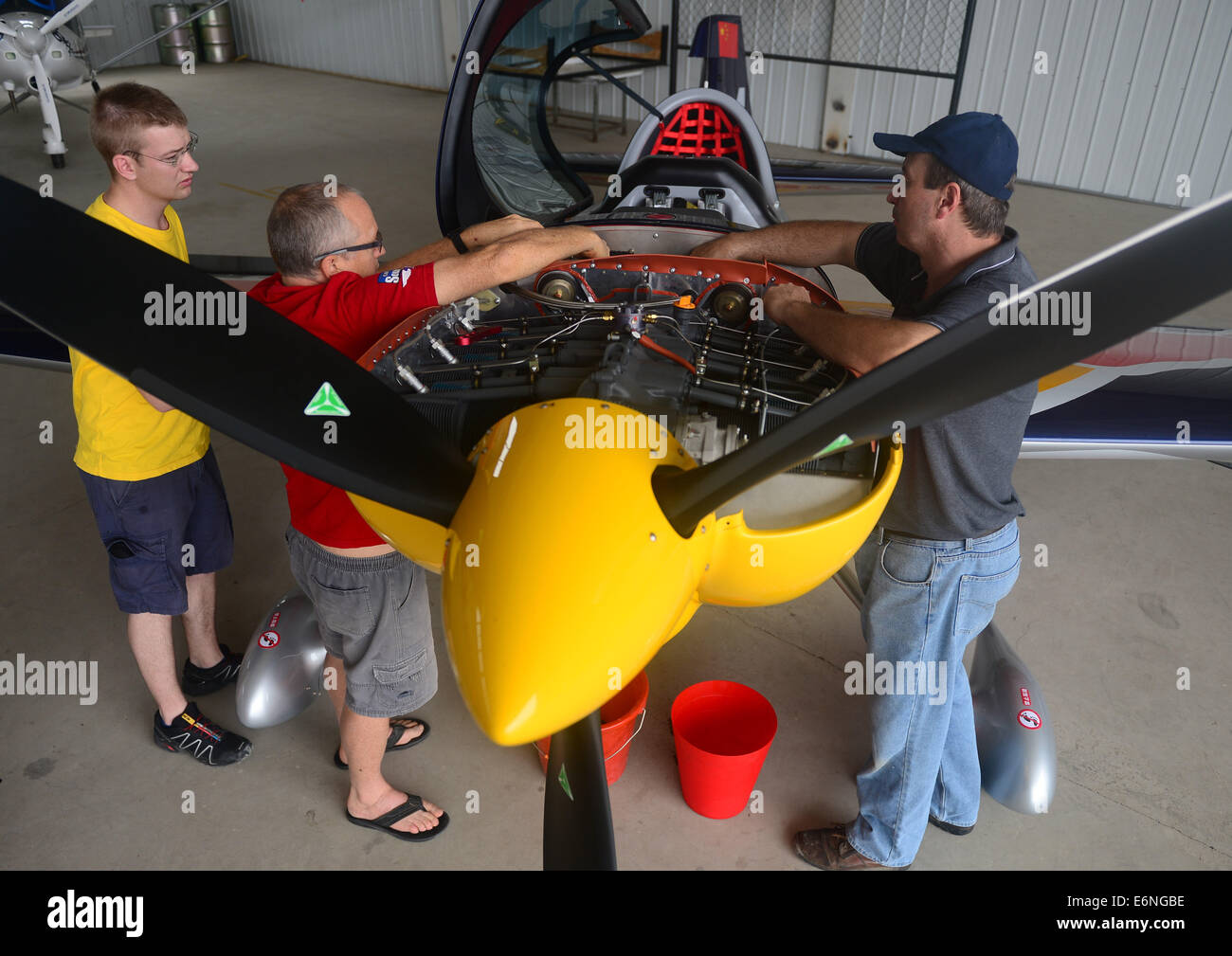 Red bull aerobatic team plane hi-res stock photography and images - Alamy