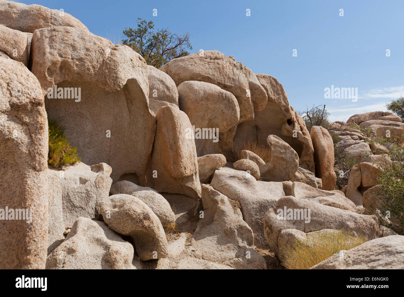 Unique gneiss rock formations - California USA Stock Photo - Alamy