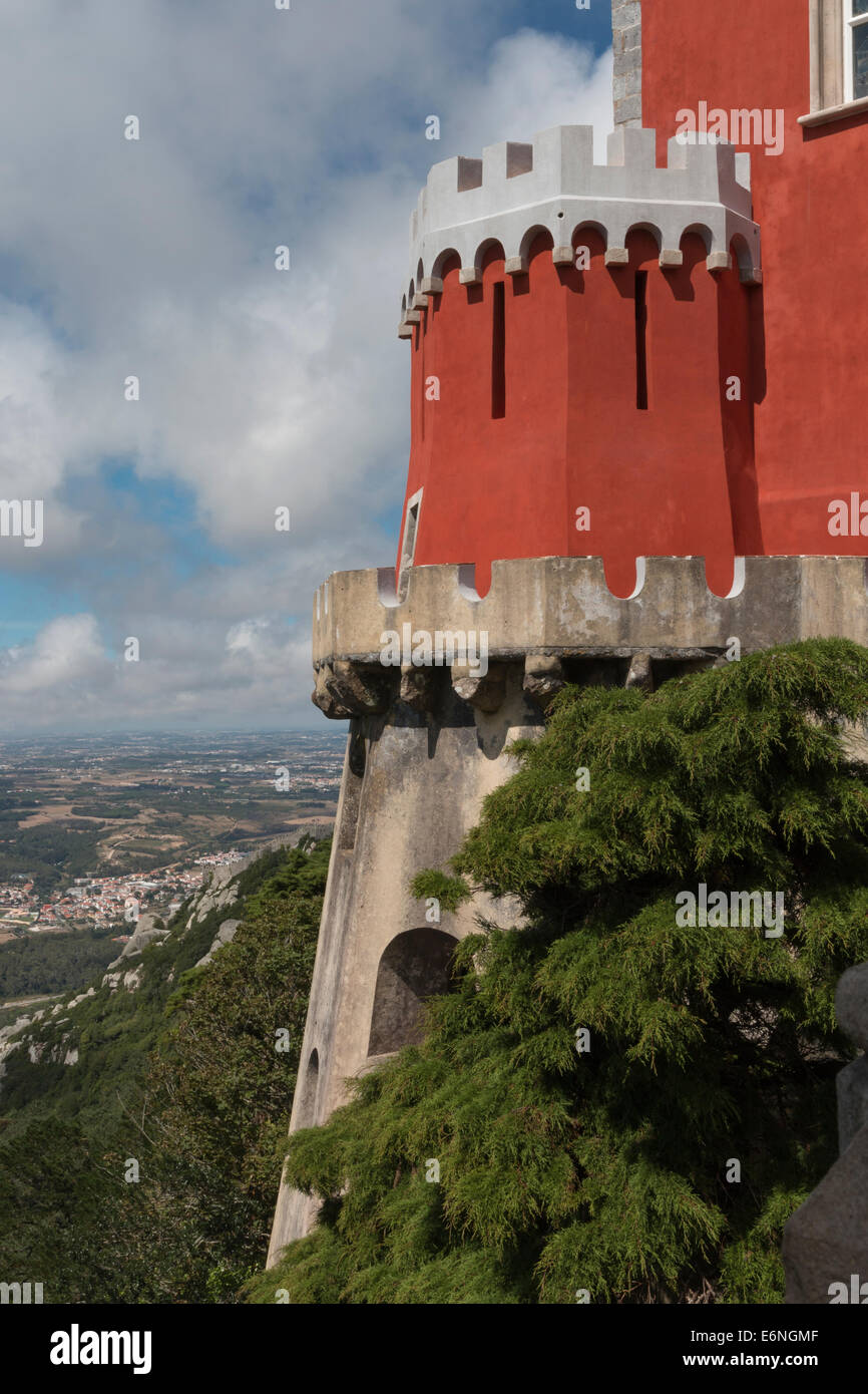 Colorful Pena palace, Sintra, Portugal Stock Photo - Alamy