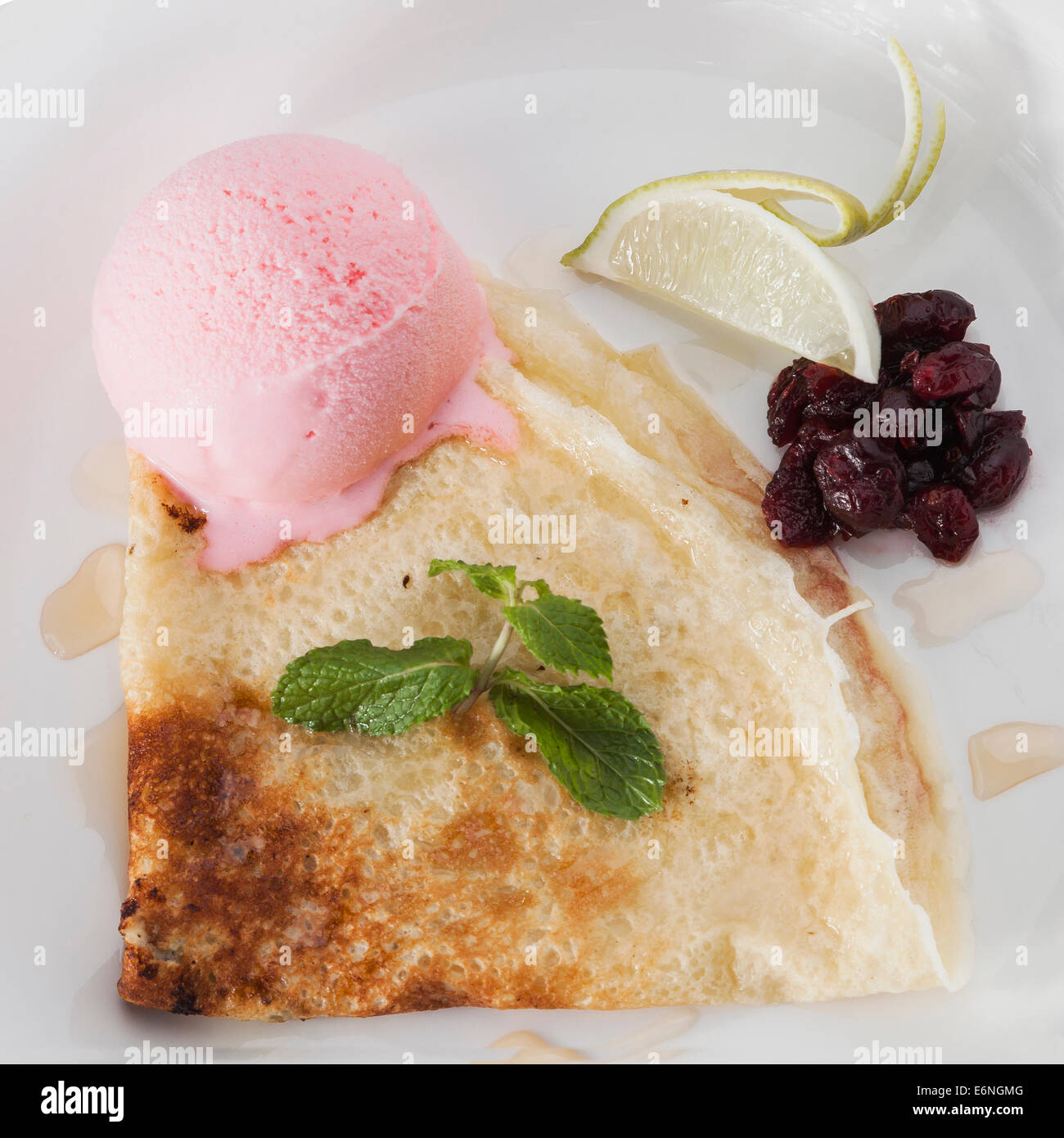 Ice cream desert Stock Photo - Alamy