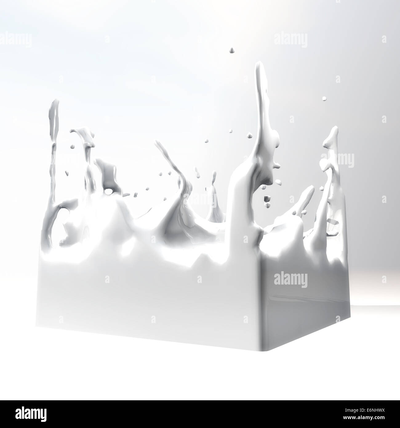 3D Illustration of splashing Fluid Stock Photo - Alamy