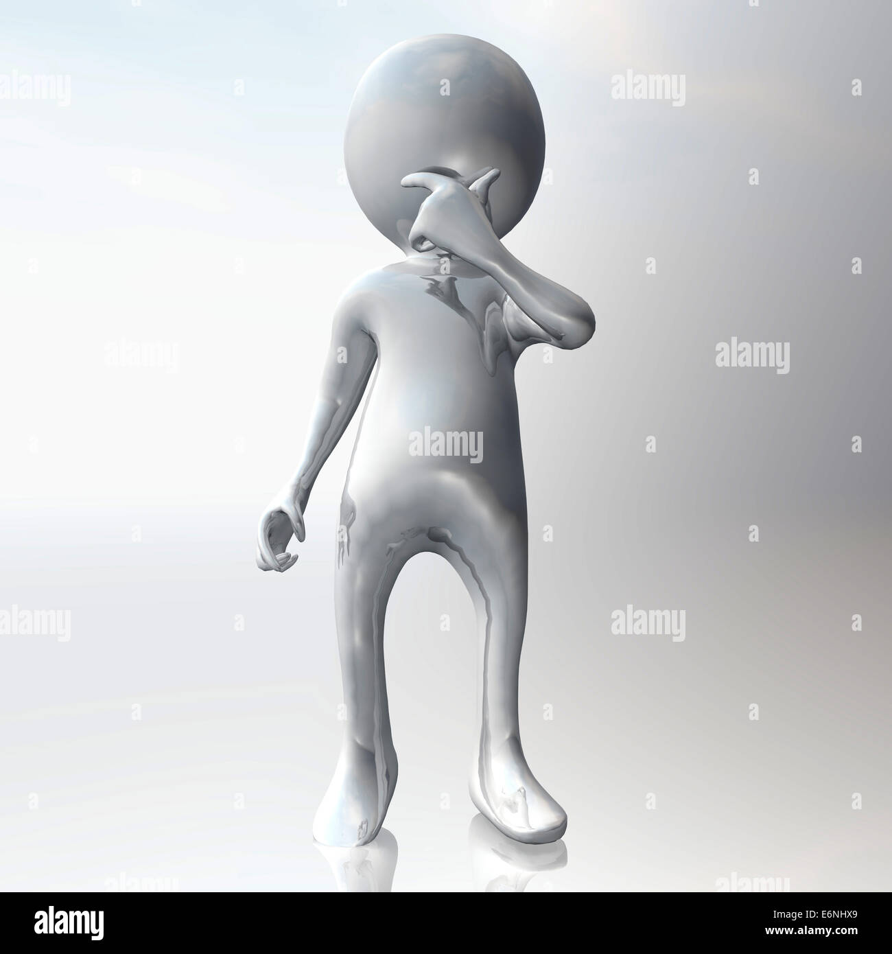 Digital Illustration of a Stickman Stock Photo - Alamy