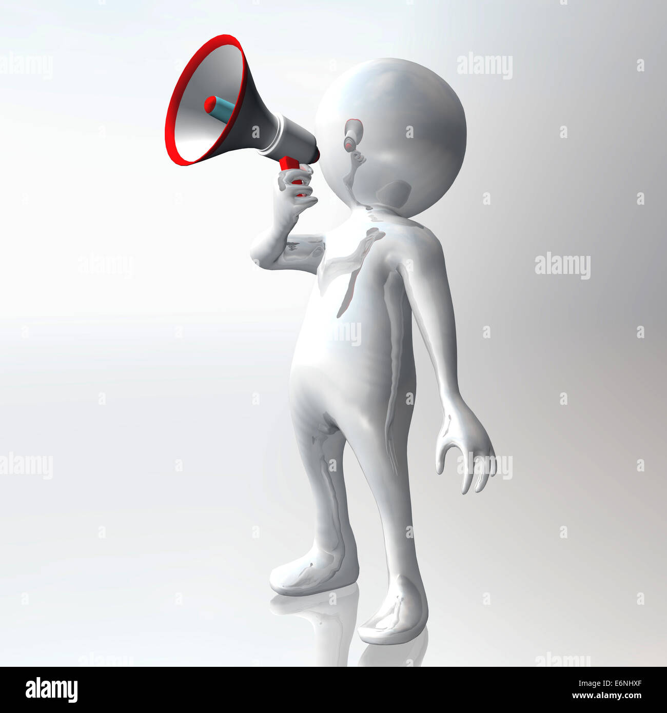 Digital Illustration of a Stickman Stock Photo - Alamy