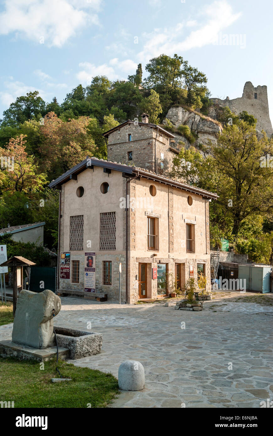 The ruins of Canossa Castle, Emilia Romagna, Italy Stock Photo - Alamy