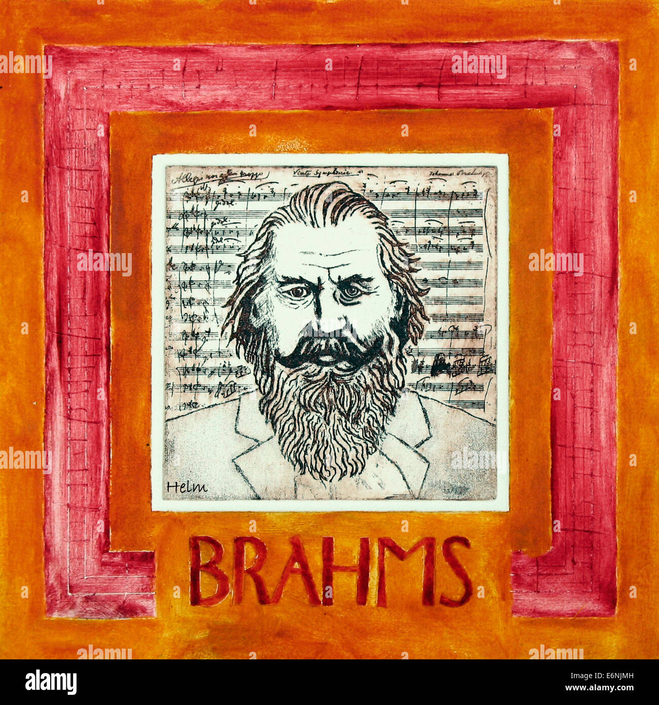 Illustrations art print etching symphony hi-res stock photography and ...