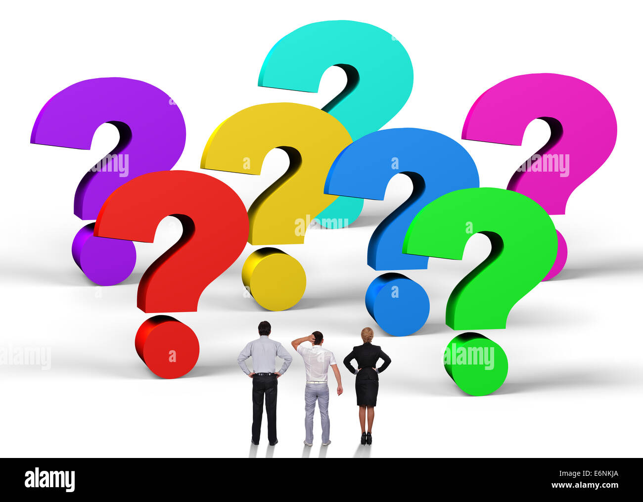 3d man question mark hi-res stock photography and images - Alamy