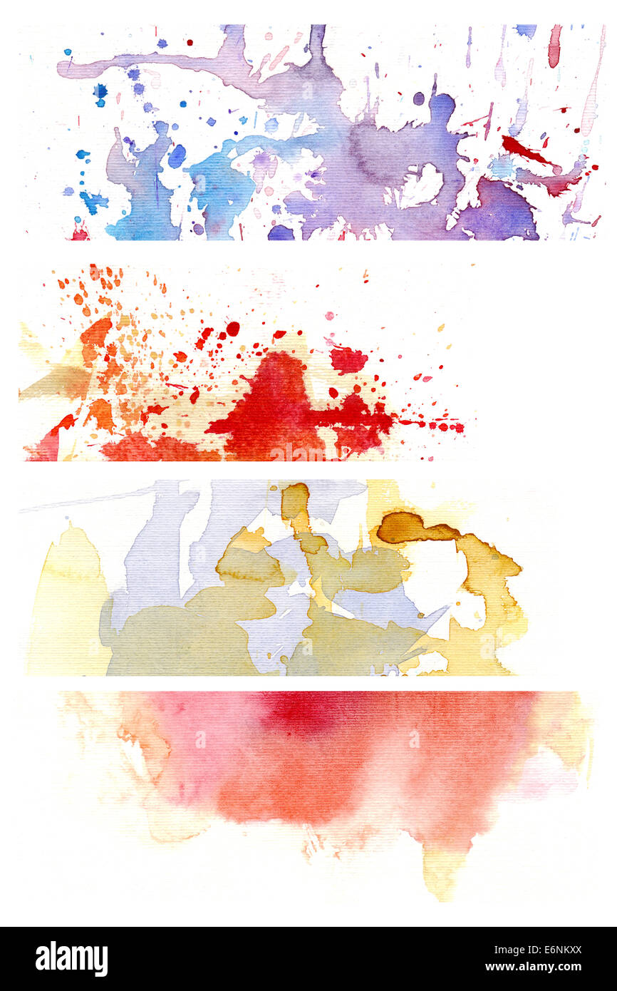 splatter watercolor backgrounds Stock Photo - Alamy