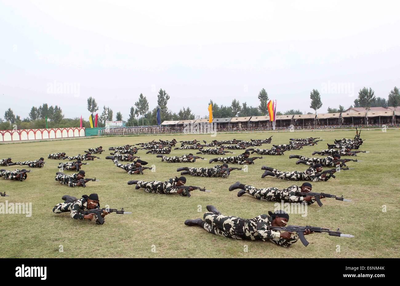 Srinagar, Indian-controlled Kashmir. 28th Aug, 2014. Newly trained ...