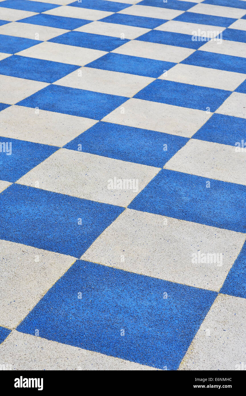 white and blue Plastic flooring Stock Photo - Alamy