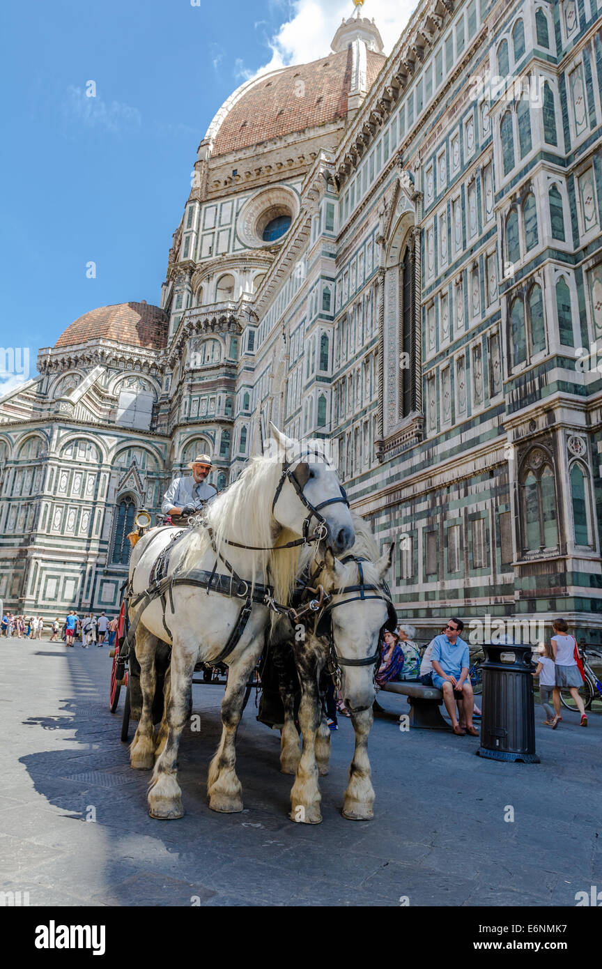 The Basilica of Saint Mary of the flower is the main church of Florence ...