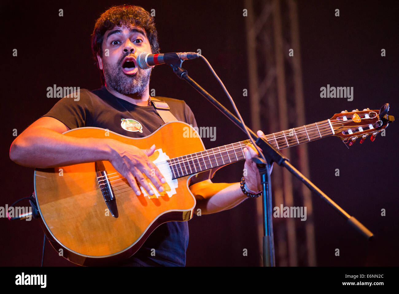 Trieste based Brazilian percussion group Banda Berimbau performing at ...