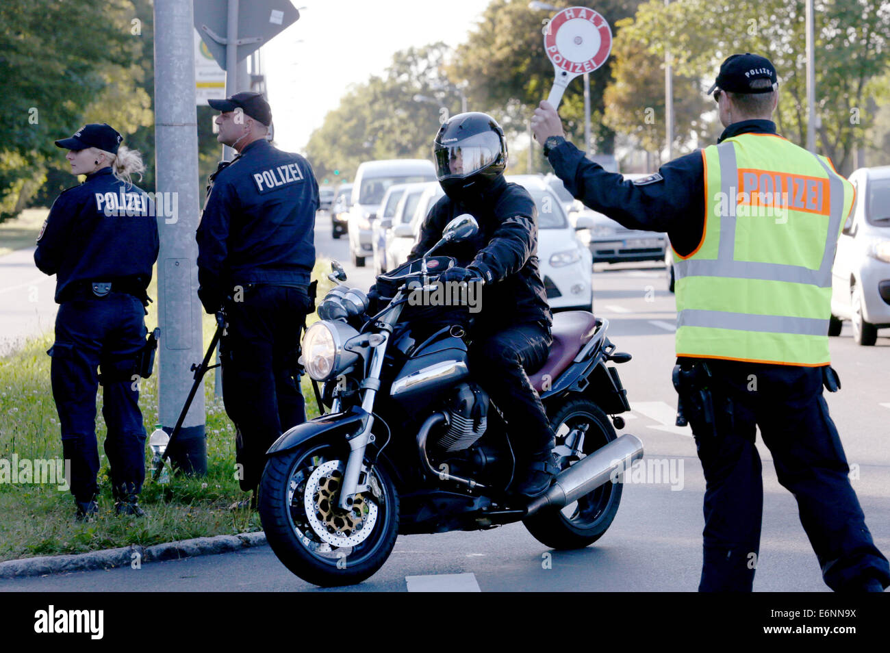 Police stop motorcycle motorcycles hi-res stock photography and images ...