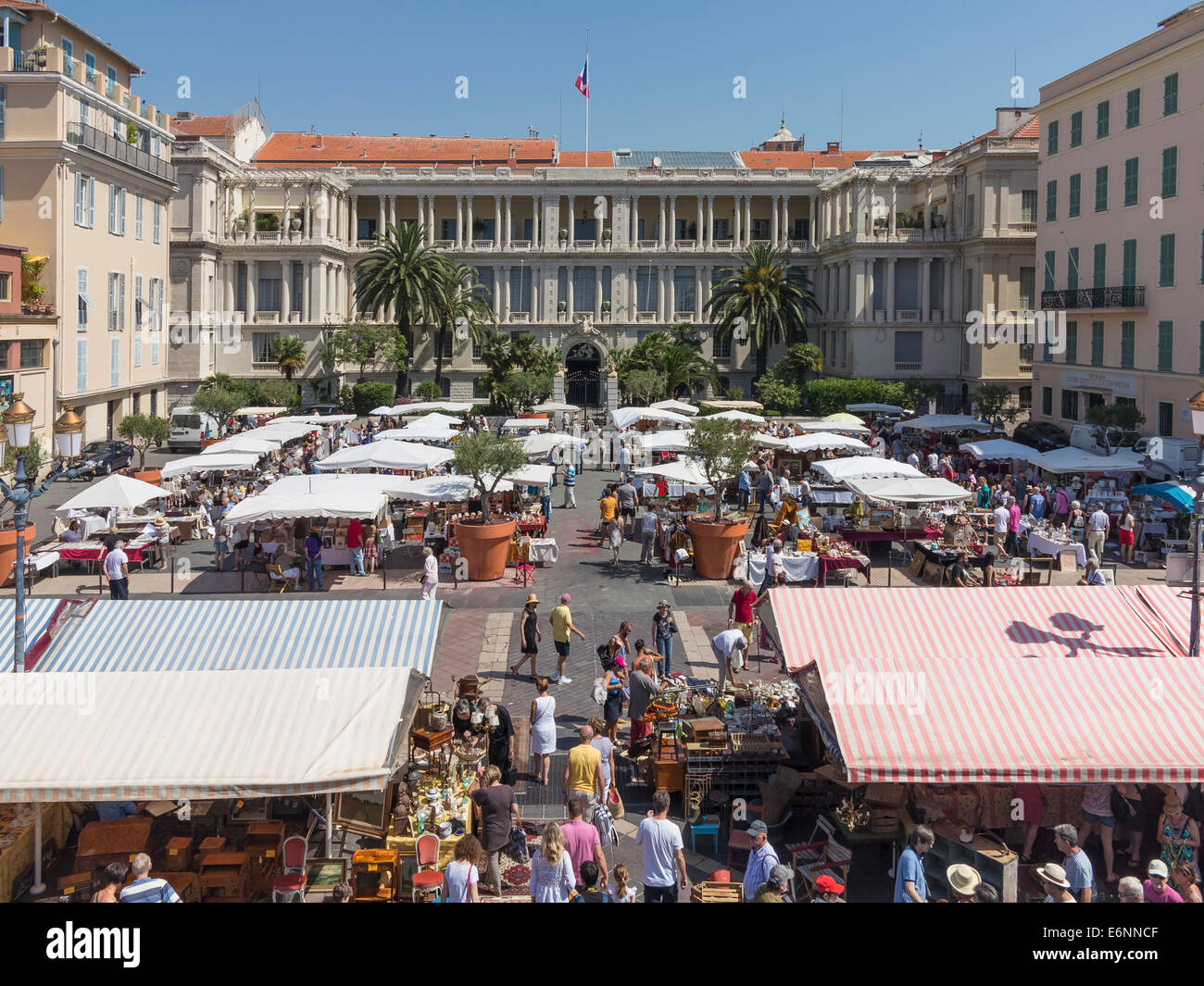 Nice, France, Antiques Market in the city centre, Provence, France ...