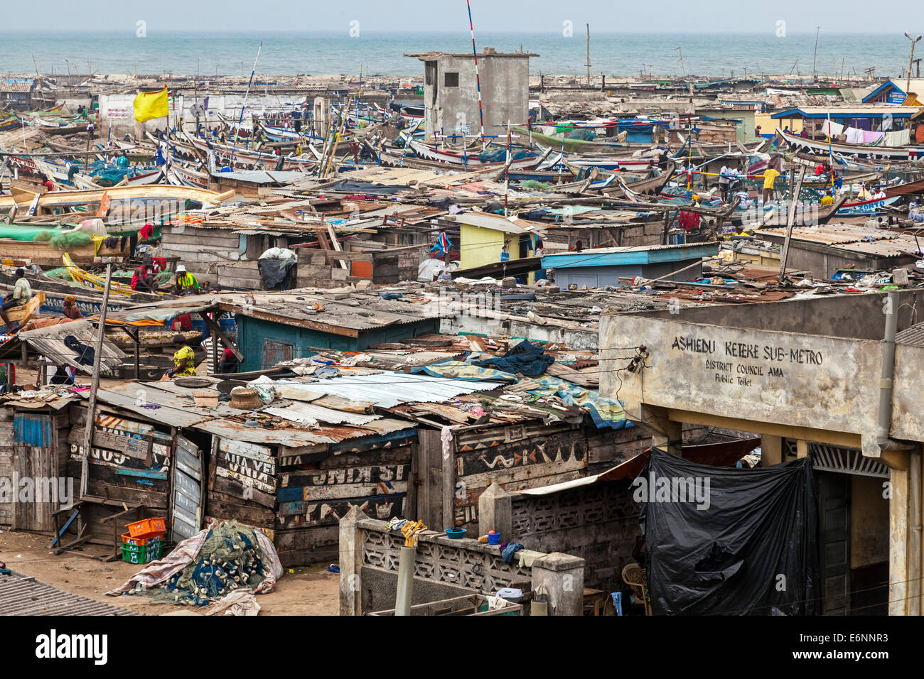 Jamestown Fishing Village Accra Ghana High Resolution Stock Photography ...