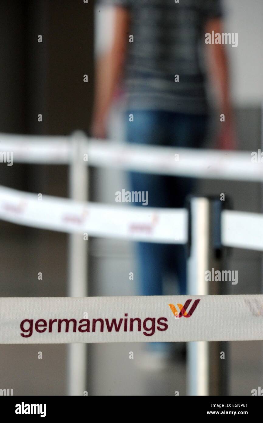 Cologne, Germany. 28th Aug, 2014. The logo of Germanwings airline on a ...