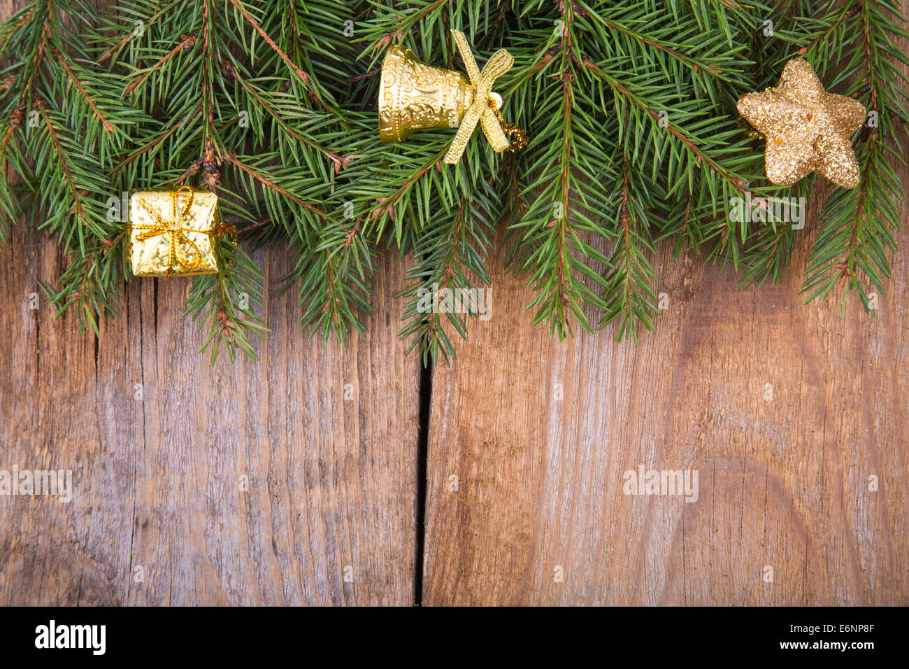 Christmas border with traditional decorations Stock Photo - Alamy