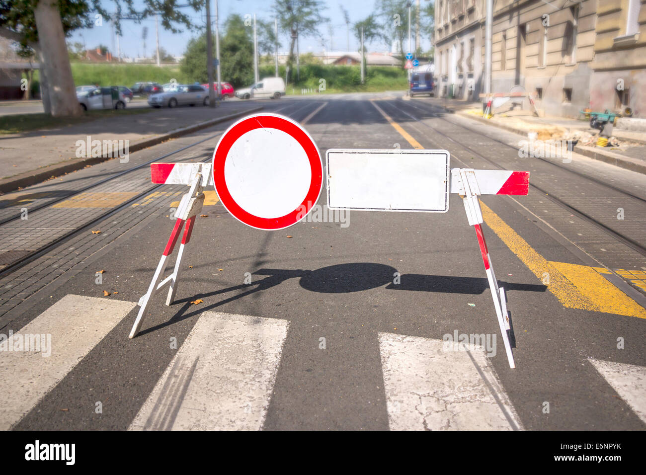 Works access sign in hi-res stock photography and images - Alamy