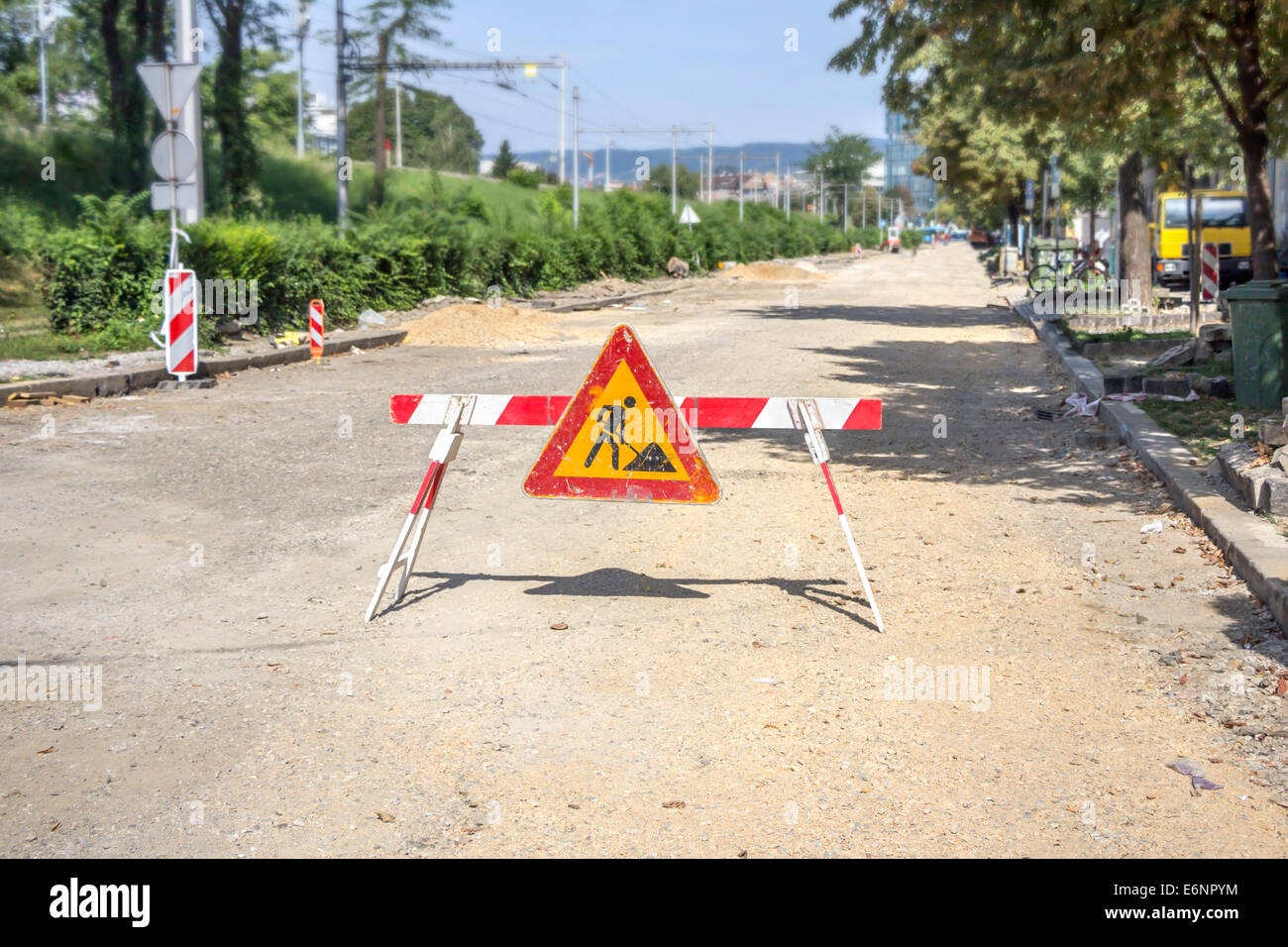 Works stop sign hi-res stock photography and images - Alamy