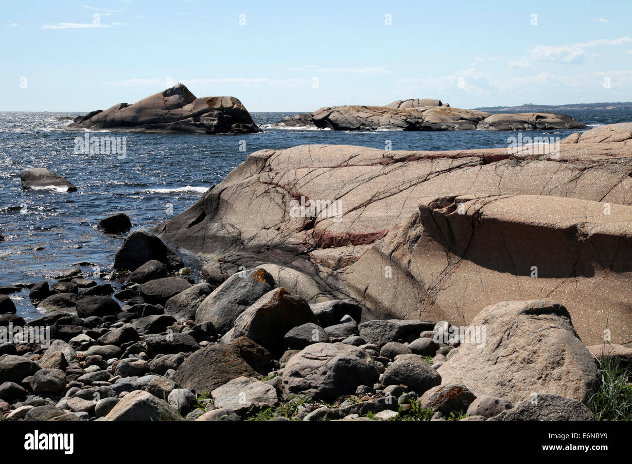 Numerous small islands form the skerry landscape around Stavern. A ...