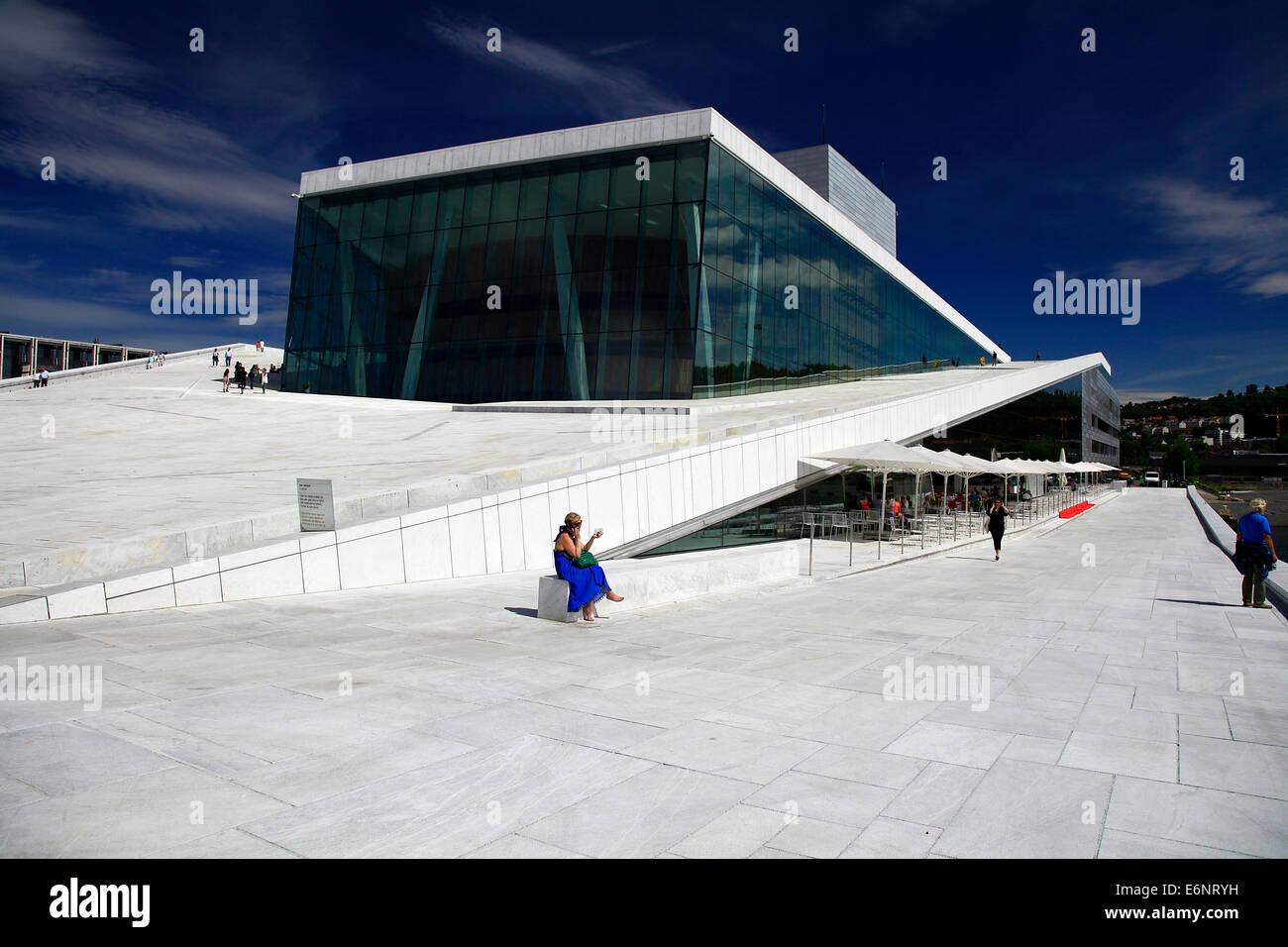 The new Oslo Opera House opened in 2008 and it is the largest Norwegian ...