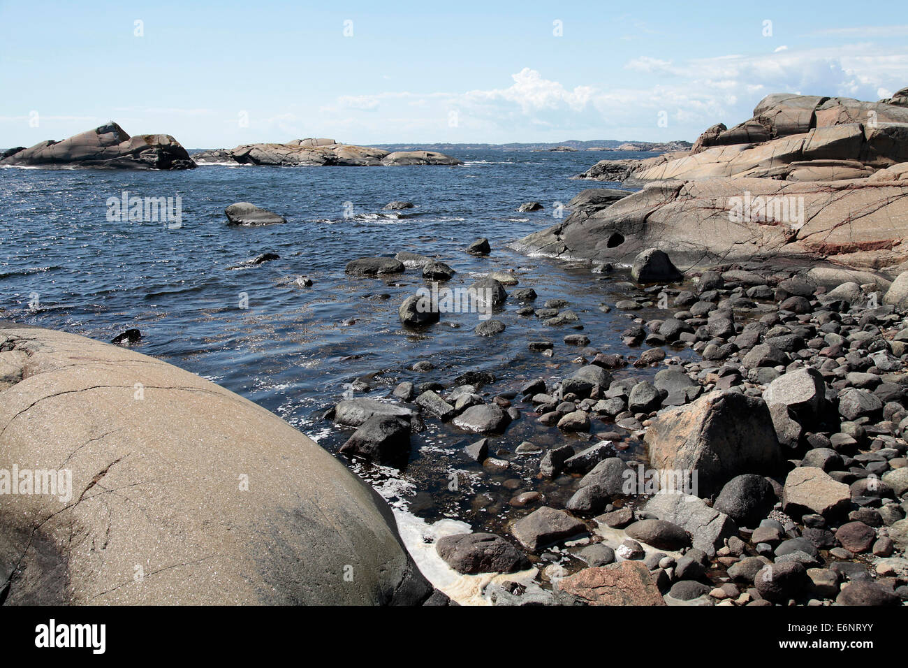 Numerous small islands form the skerry landscape around Stavern. A ...
