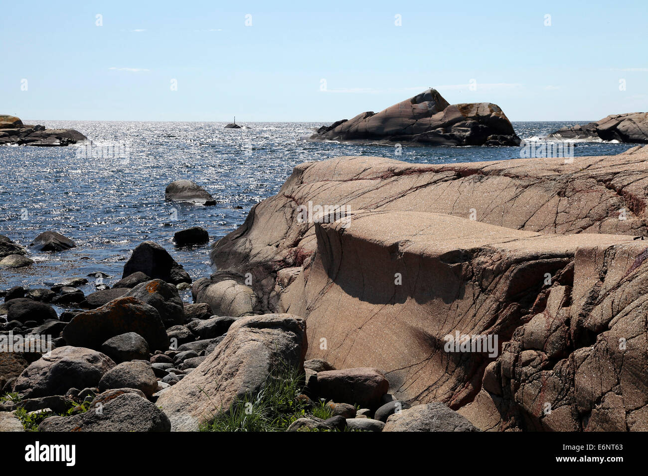 Numerous small islands form the skerry landscape around Stavern. A ...