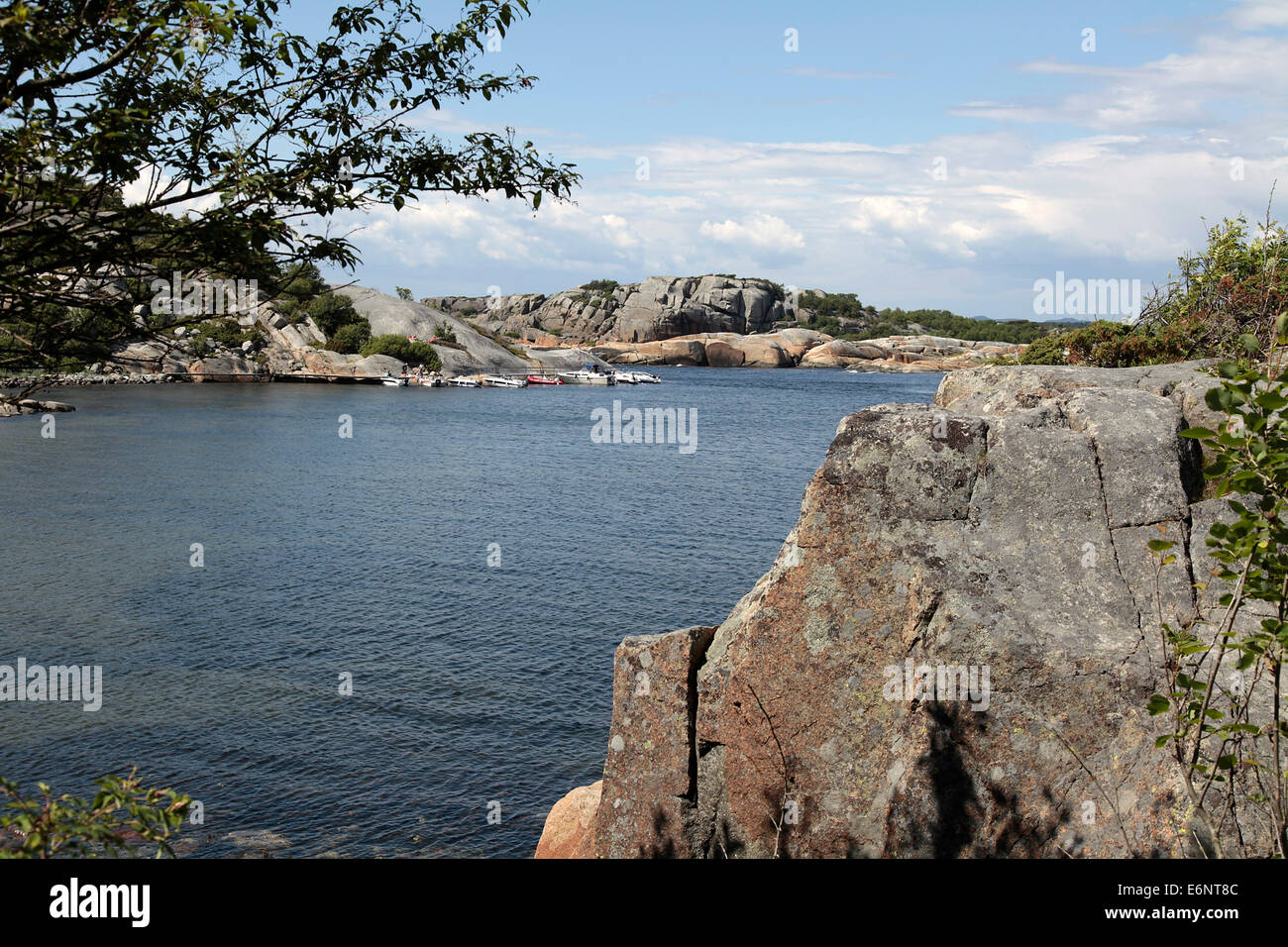 Numerous small islands form the skerry landscape around Stavern. A ...