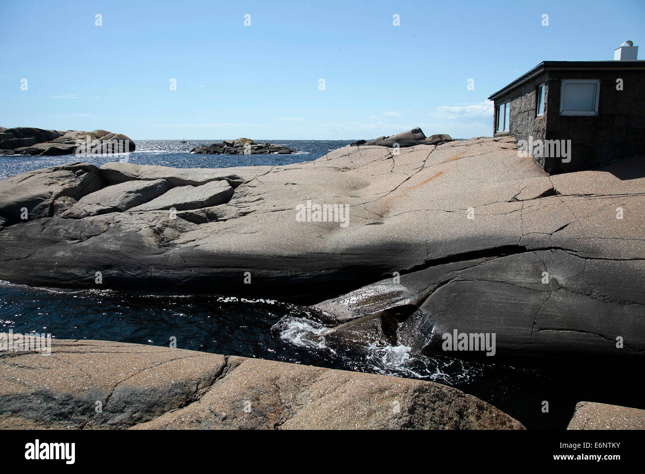 Numerous small islands form the skerry landscape around Stavern. A ...