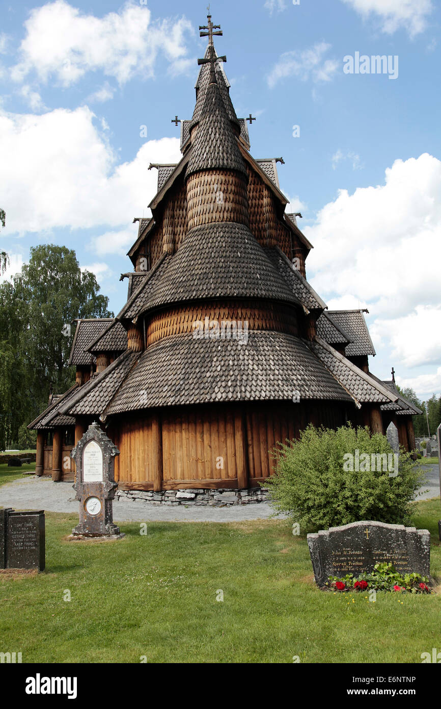 In Heddal is the largest stave church of Norway. It was built around ...