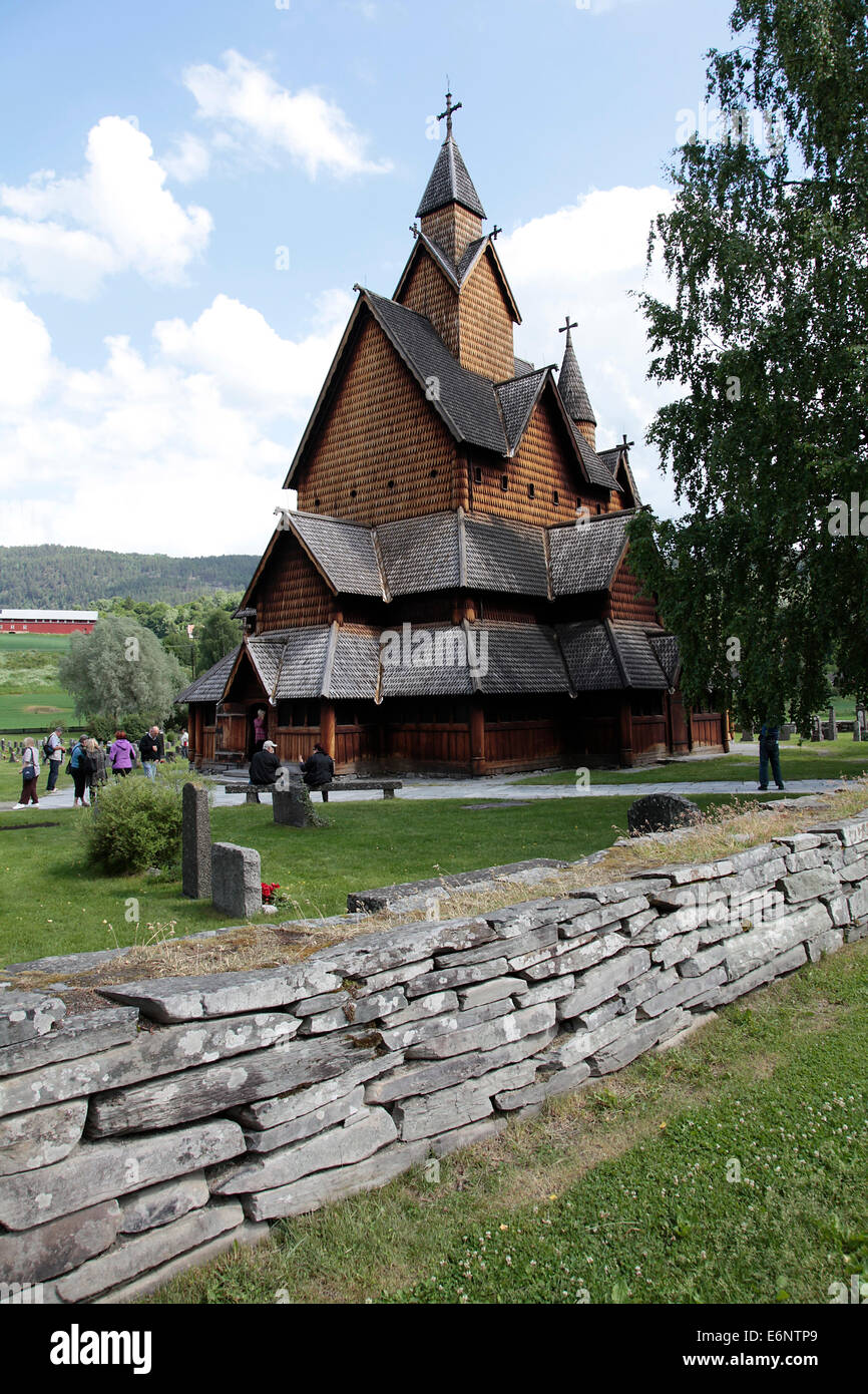 In Heddal is the largest stave church of Norway. It was built around ...